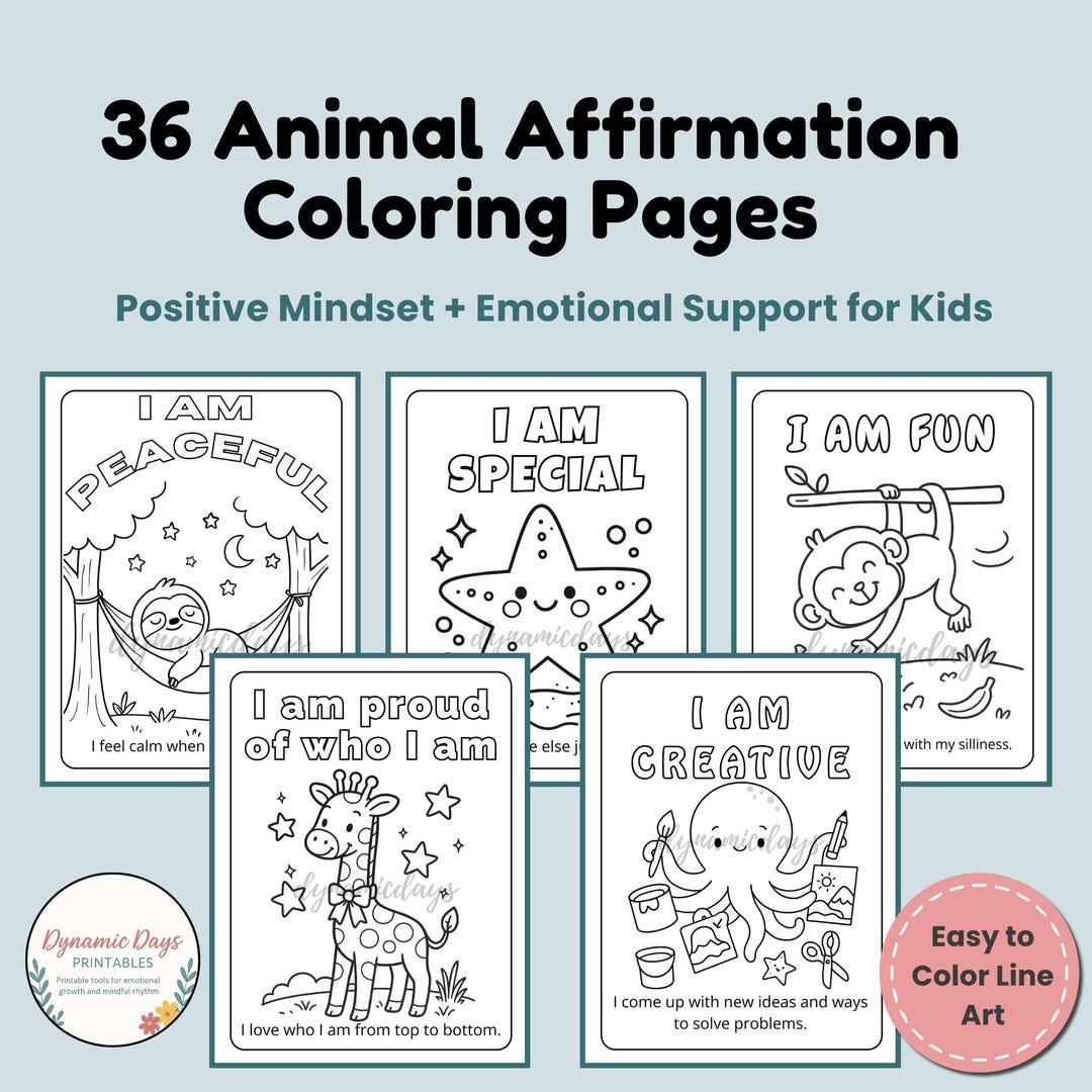 Mindfulness Coloring Pages for Kids | 36 SEL Calm Corner Activities ...