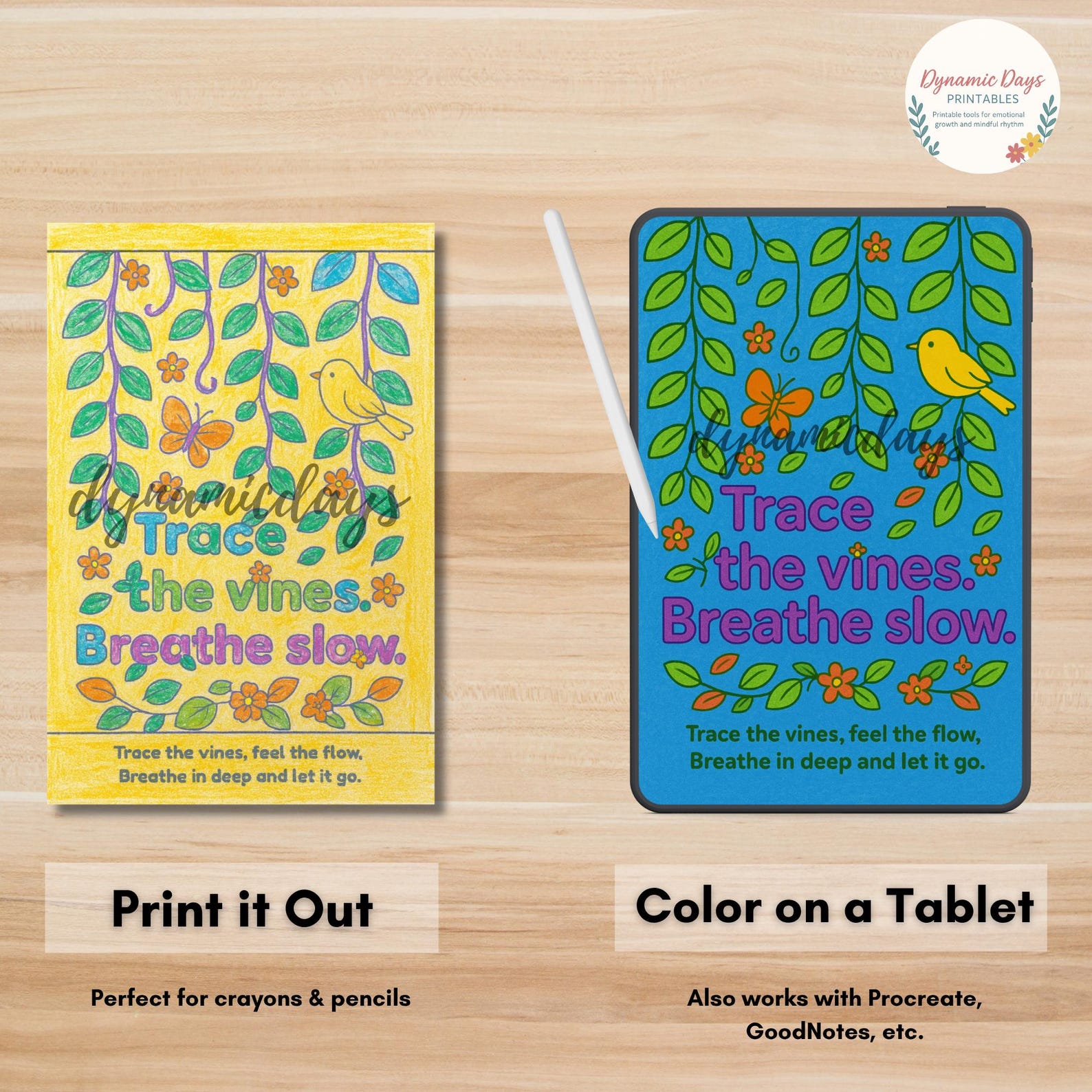 Mindful Breathing Coloring Pages for Kids + Calm Down Activities for ...