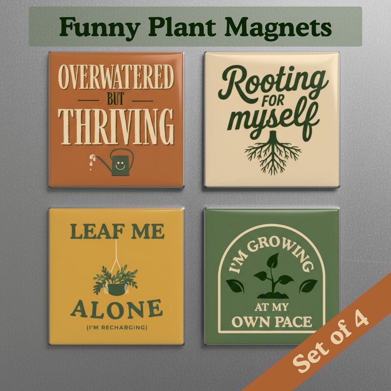 Plant Magnet - Etsy