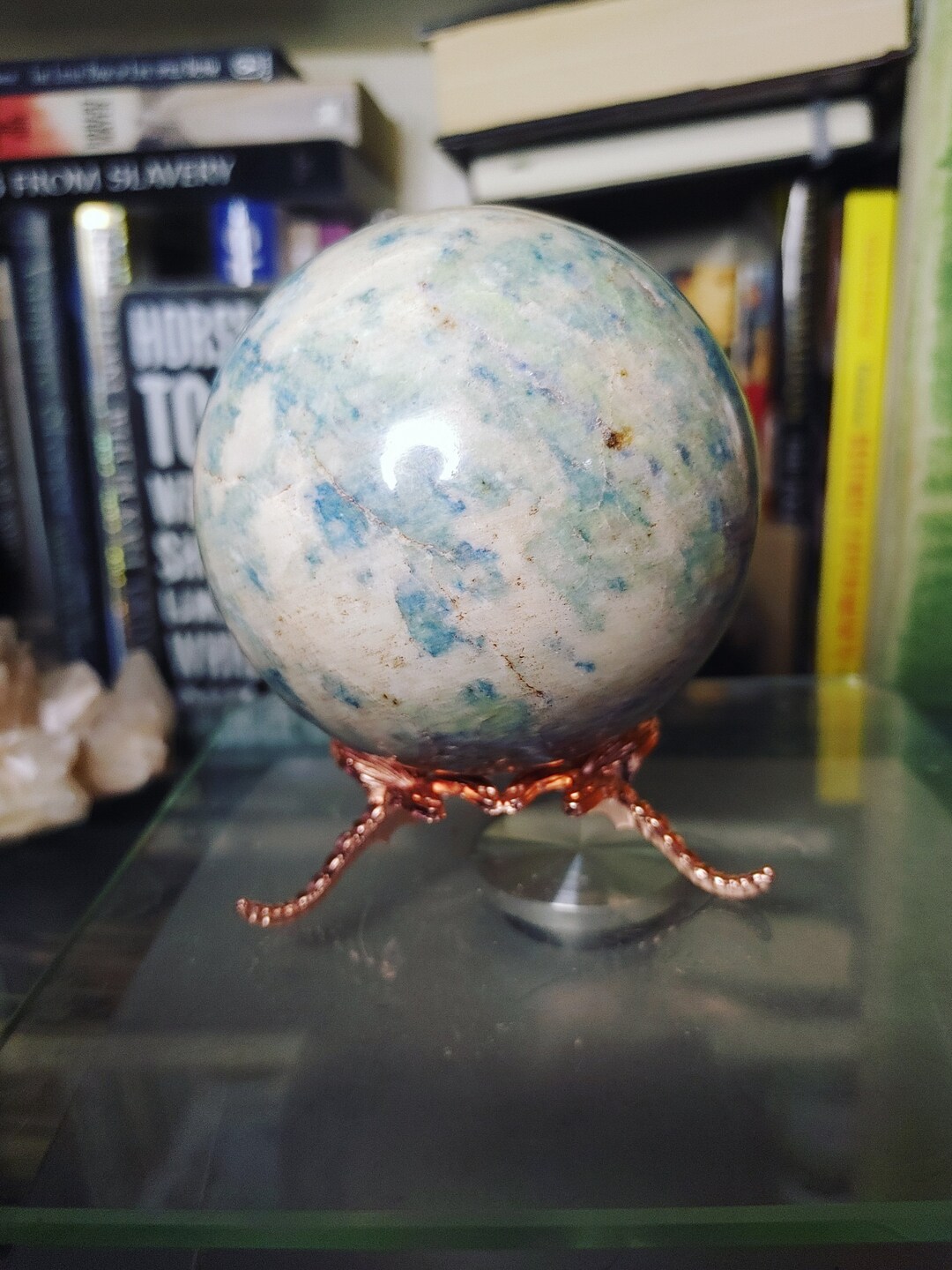 3.25 UV Reactive Smithsonite With Lazurite Sphere - Etsy