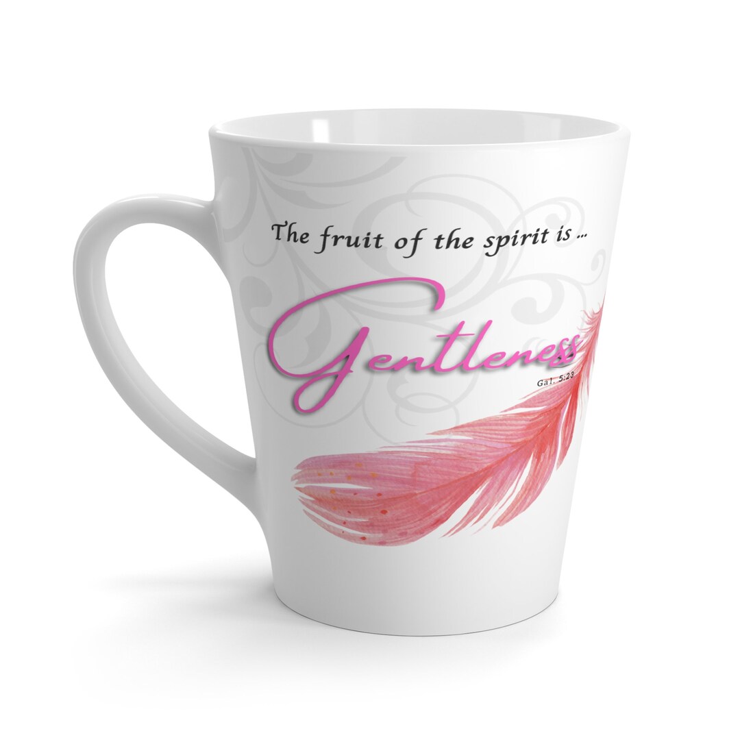 Bible Verse Coffee Mug| Christian Latte Mug| Feather Coffee Mug ...