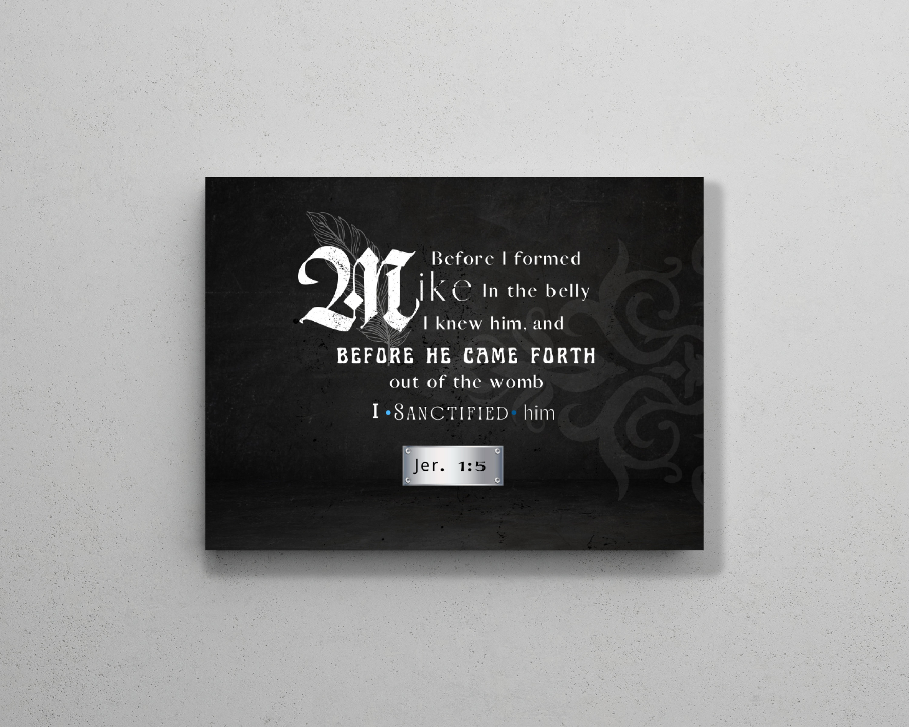 Christian Father's Day Gift Bible Verse Sign Scripture Sign Catholic ...