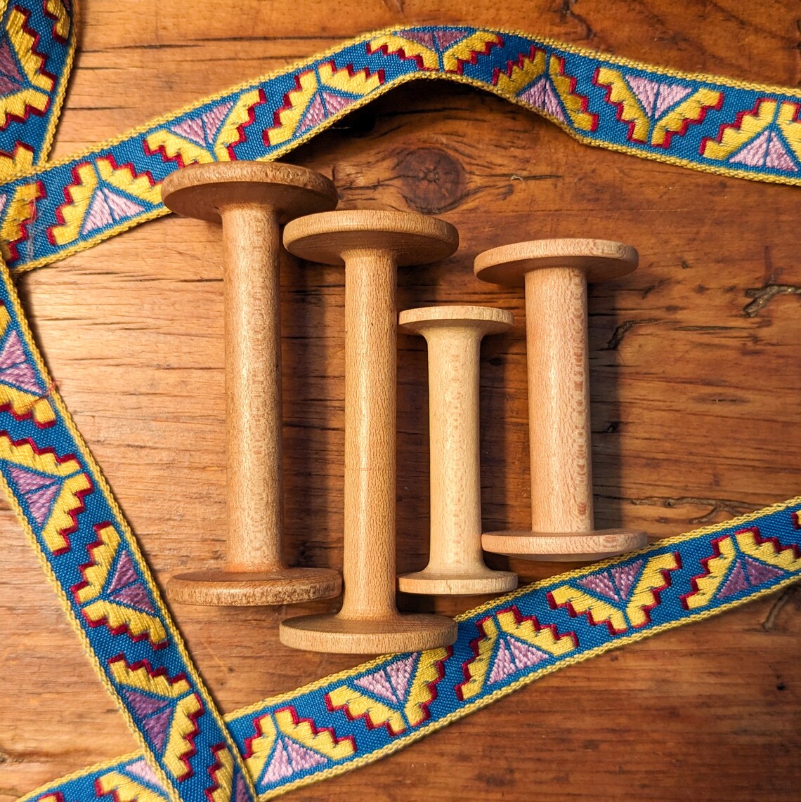 Antique Silk Bobbin, Wooden Bobbin, Shuttle Bobbin, Silk Thread, Wooden ...