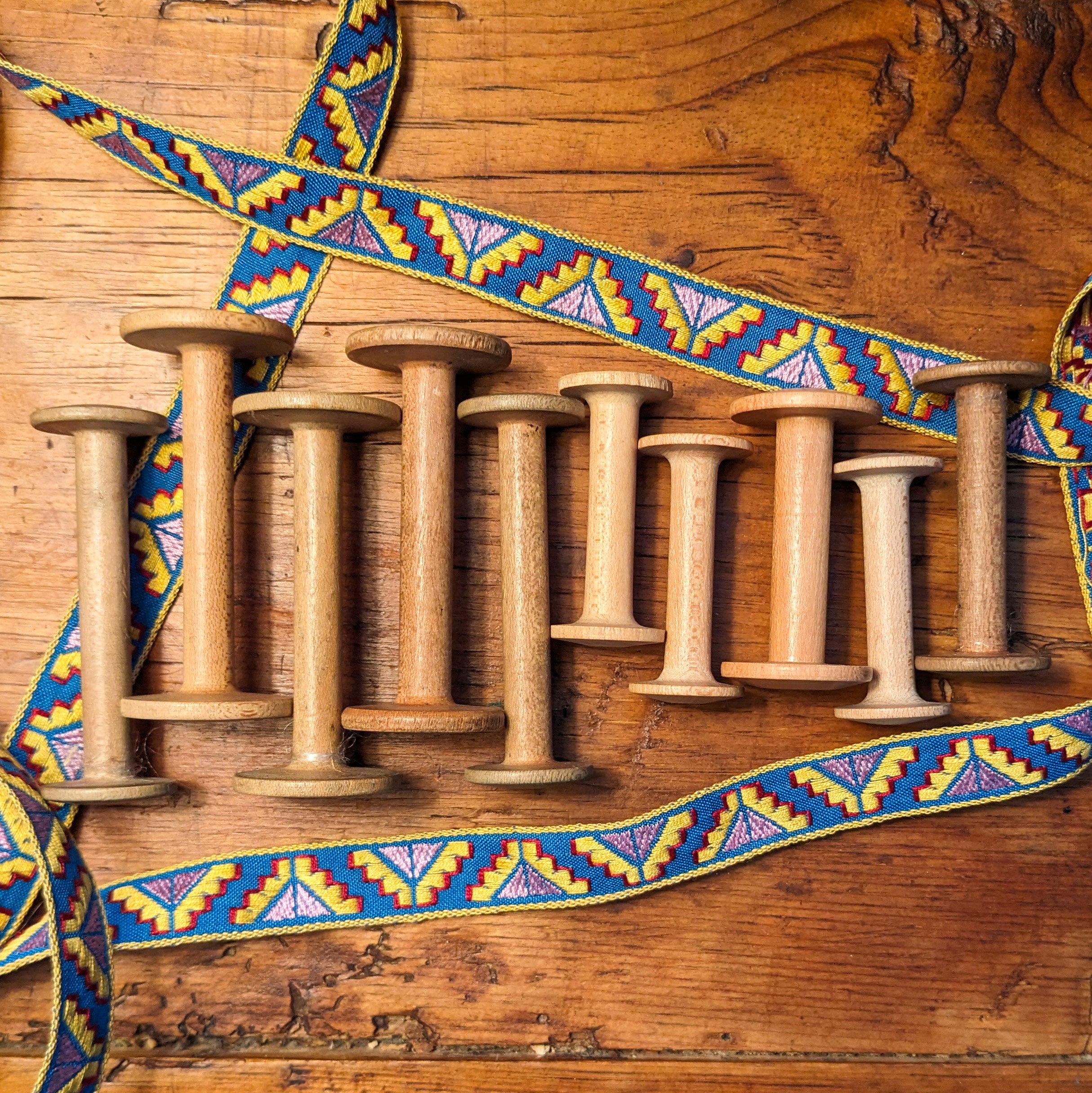 Antique Silk Bobbin, Wooden Bobbin, Shuttle Bobbin, Silk Thread, Wooden ...