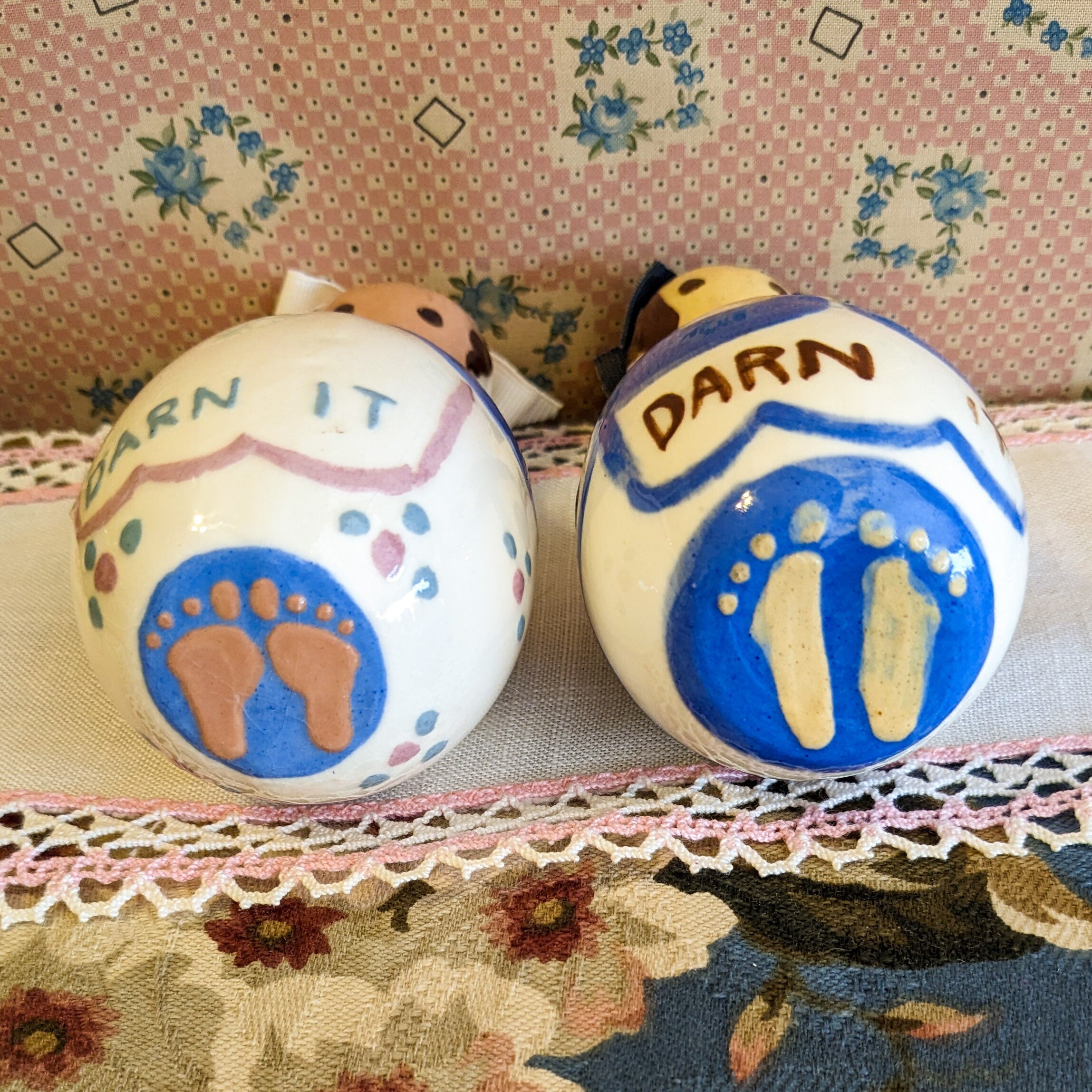 Vintage 1940’s, Darn It! Sock “darning Dodo” Doll, Cleminson Pottery El ...