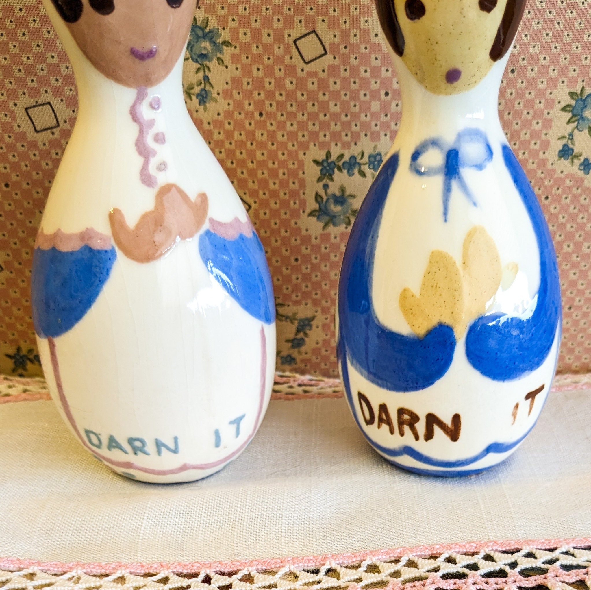 Vintage 1940’s, Darn It! Sock “darning Dodo” Doll, Cleminson Pottery El ...