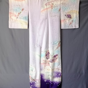 Antique Japanese Kimono Artist Work Japanse Silk Kimono Luxorious ...