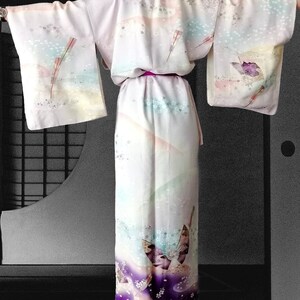Antique Japanese Kimono Artist Work Japanse Silk Kimono Luxorious ...
