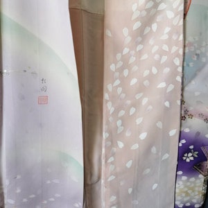 Antique Japanese Kimono Artist Work Japanse Silk Kimono Luxorious ...