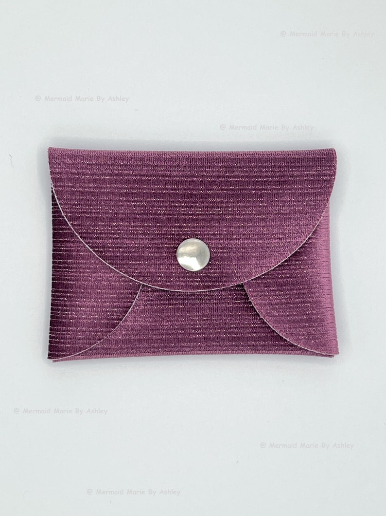 Dusty Rose Velvet Snap Wallet / Pouch - Etsy