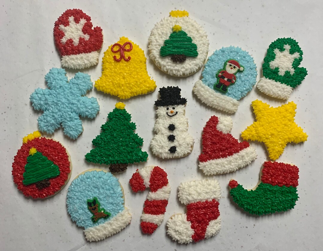 2 Dozen Christmas Cookies - Etsy