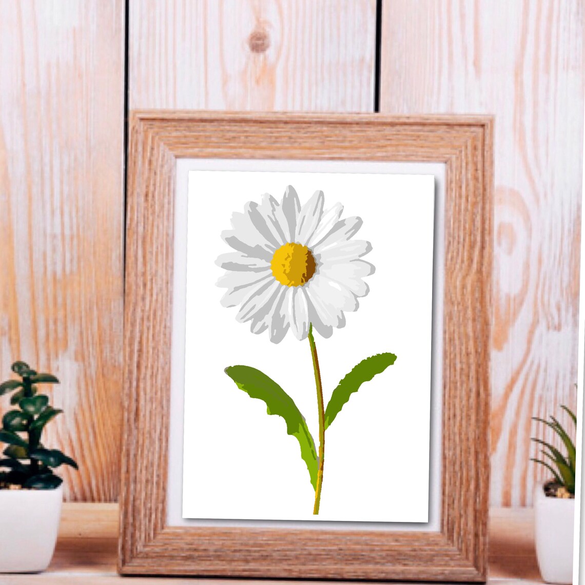 White Daisy Paint by Numbers Printable Instant Downloads - Etsy