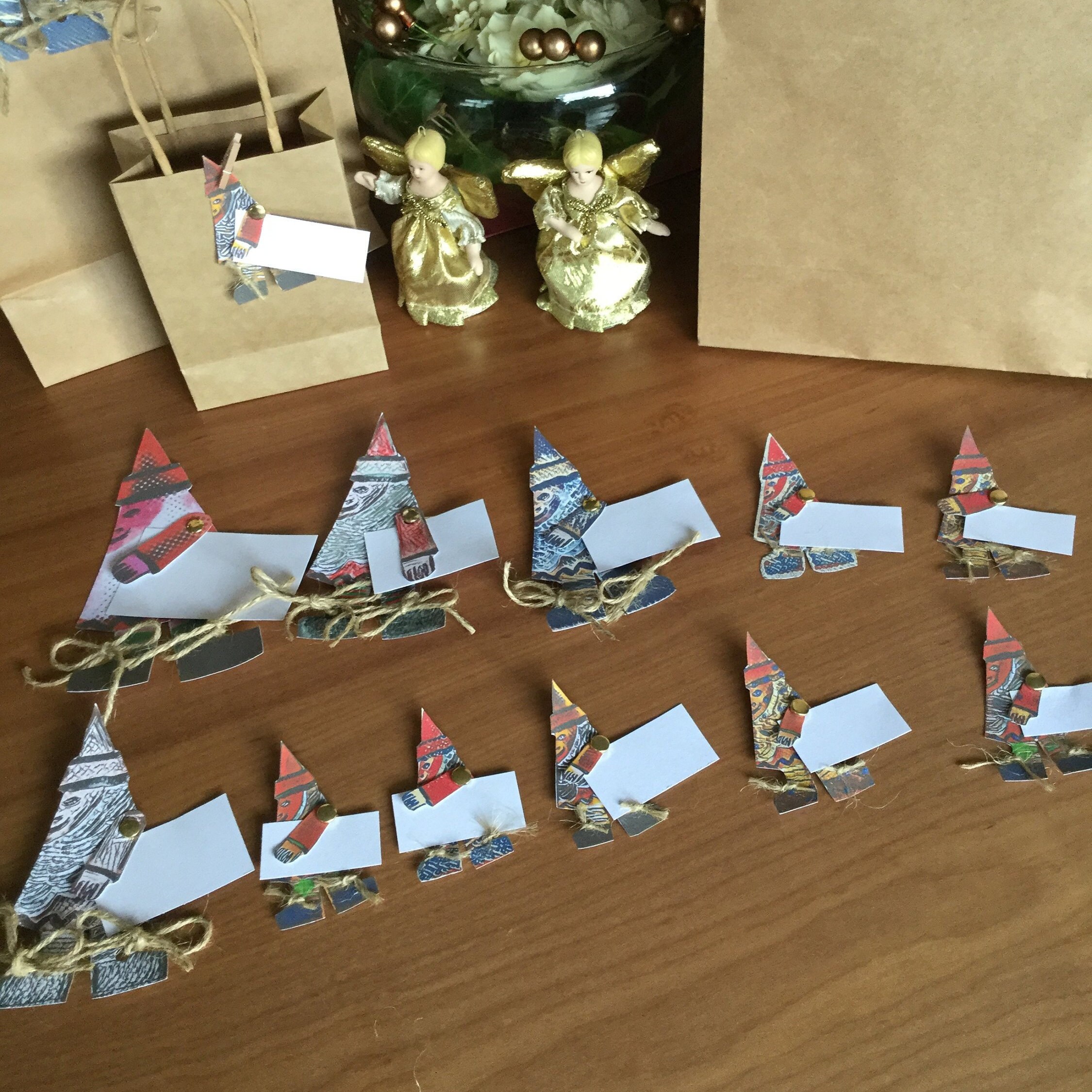 Santa Gift Tags, Printable, Christmas Cake/plant Topper, Father ...