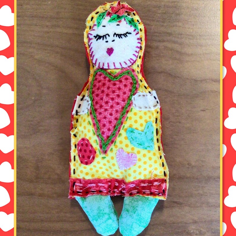 Fabric Art Pocket Doll: DIY Sewing Pattern (PDF Digital Download) - Etsy
