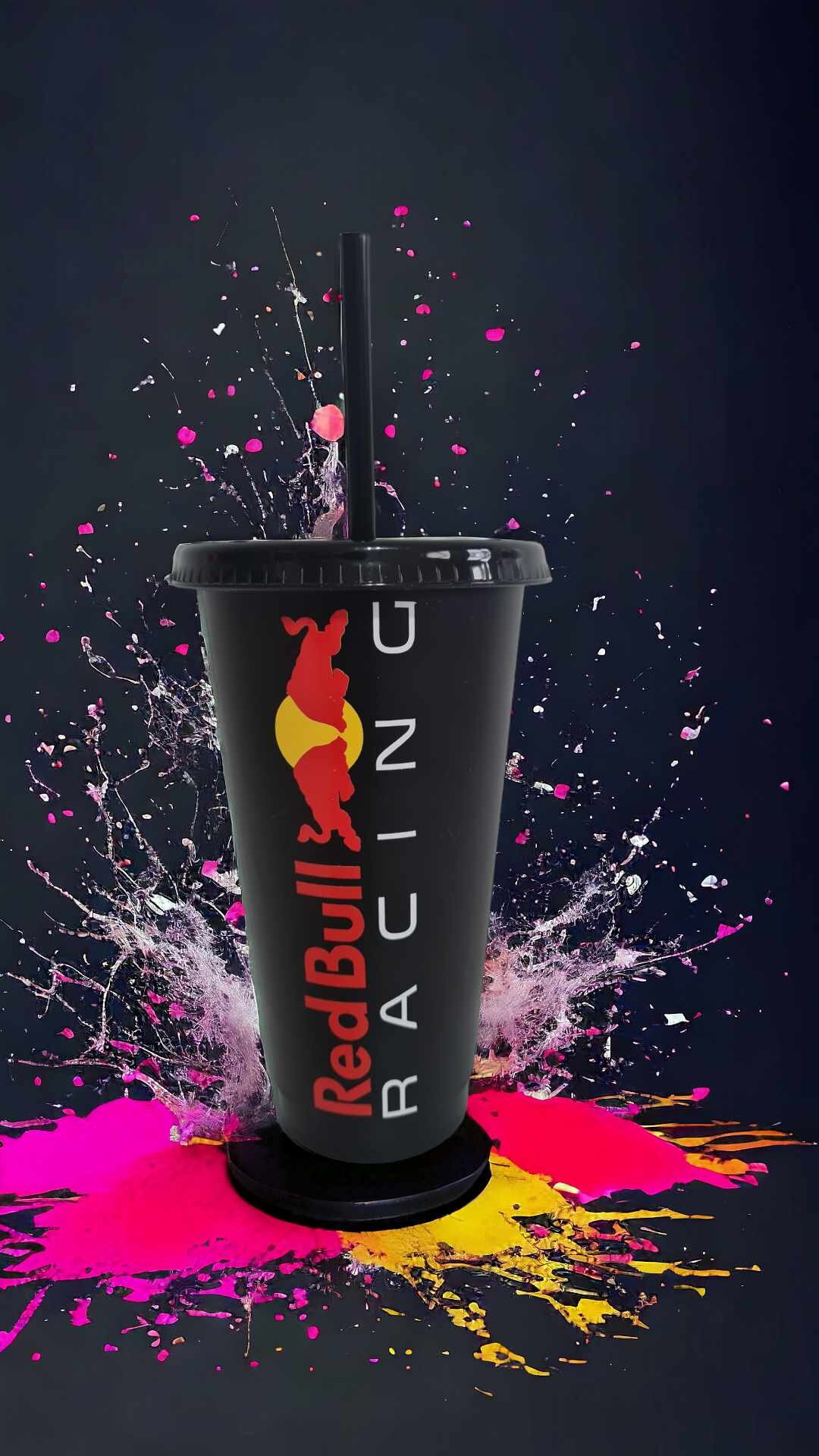 Red Bull F1 Cold Cup With Straw, , Plastic Tumbler, Cold Cup, 24oz ...