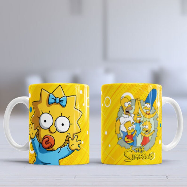 Maggie Simpson the Simpsons Tea/coffee Mugs 11oz - Etsy UK
