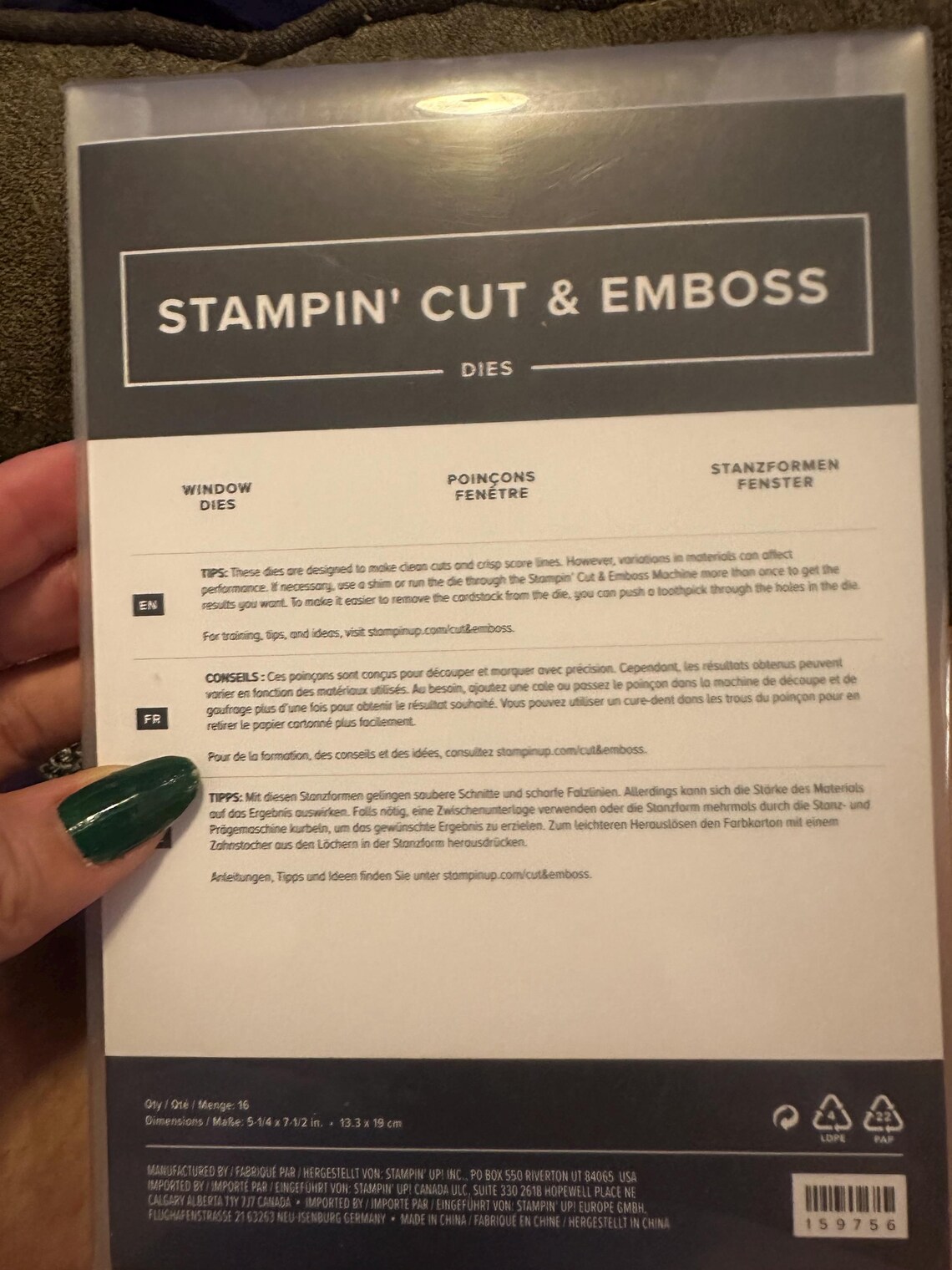 Stampin up Cut and Emboss Window Dies - Etsy