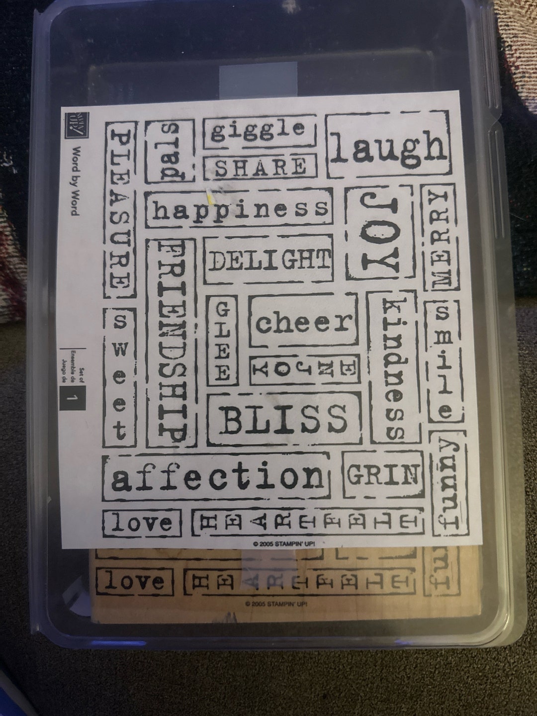 Stampin up Word by Word Stamp Set, New. Set of 1 - Etsy