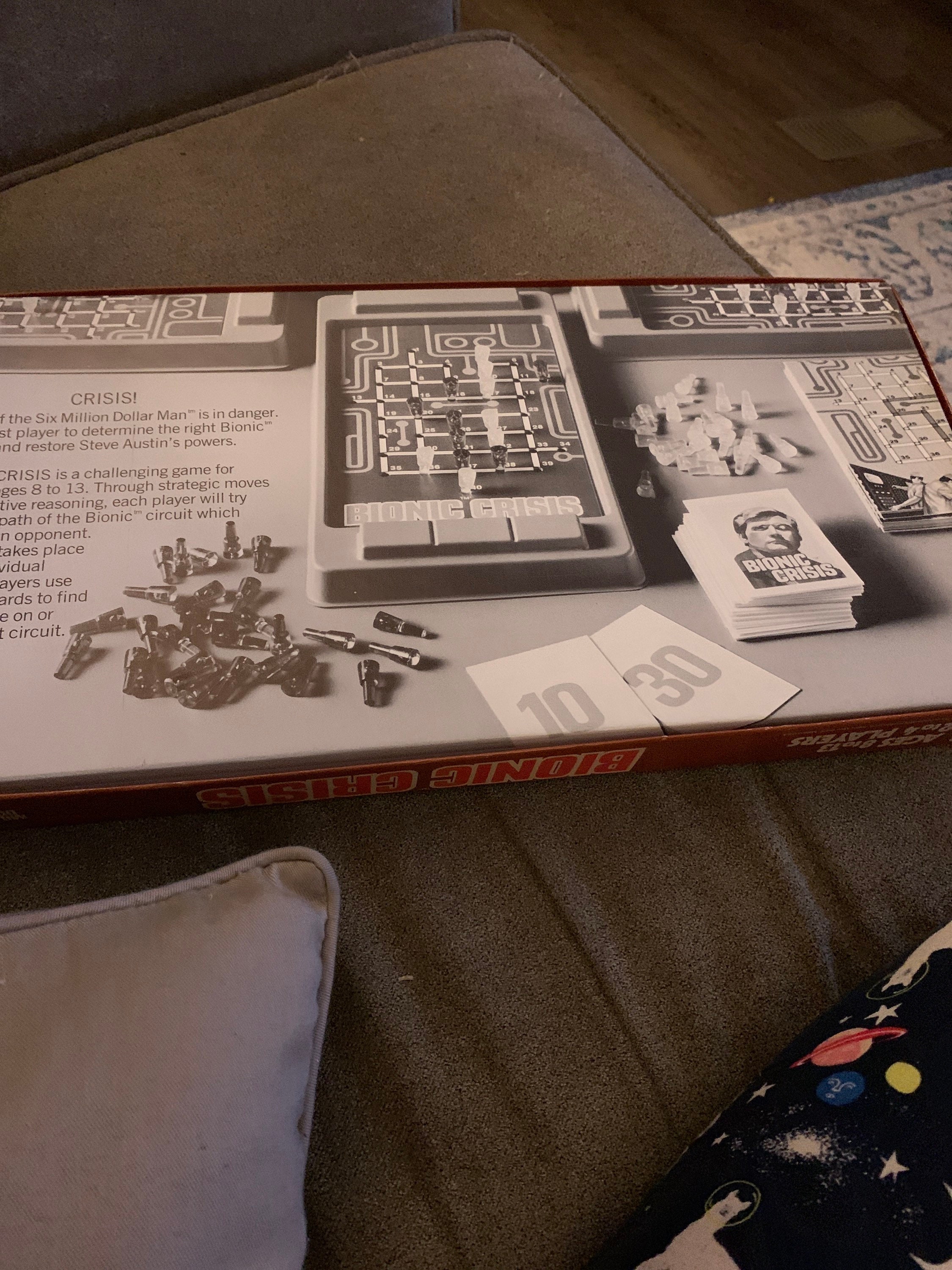 The Six Million Dollar Man- Bionic Crisis Board Game - Etsy