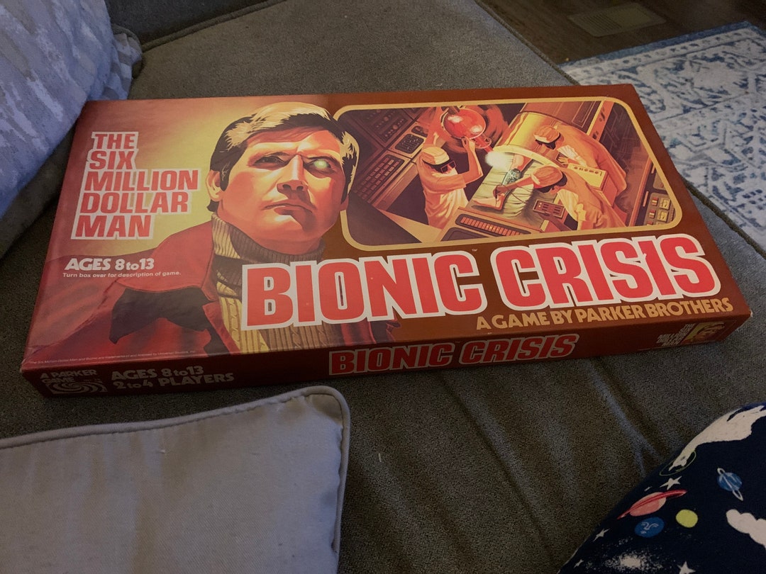 The Six Million Dollar Man- Bionic Crisis Board Game - Etsy