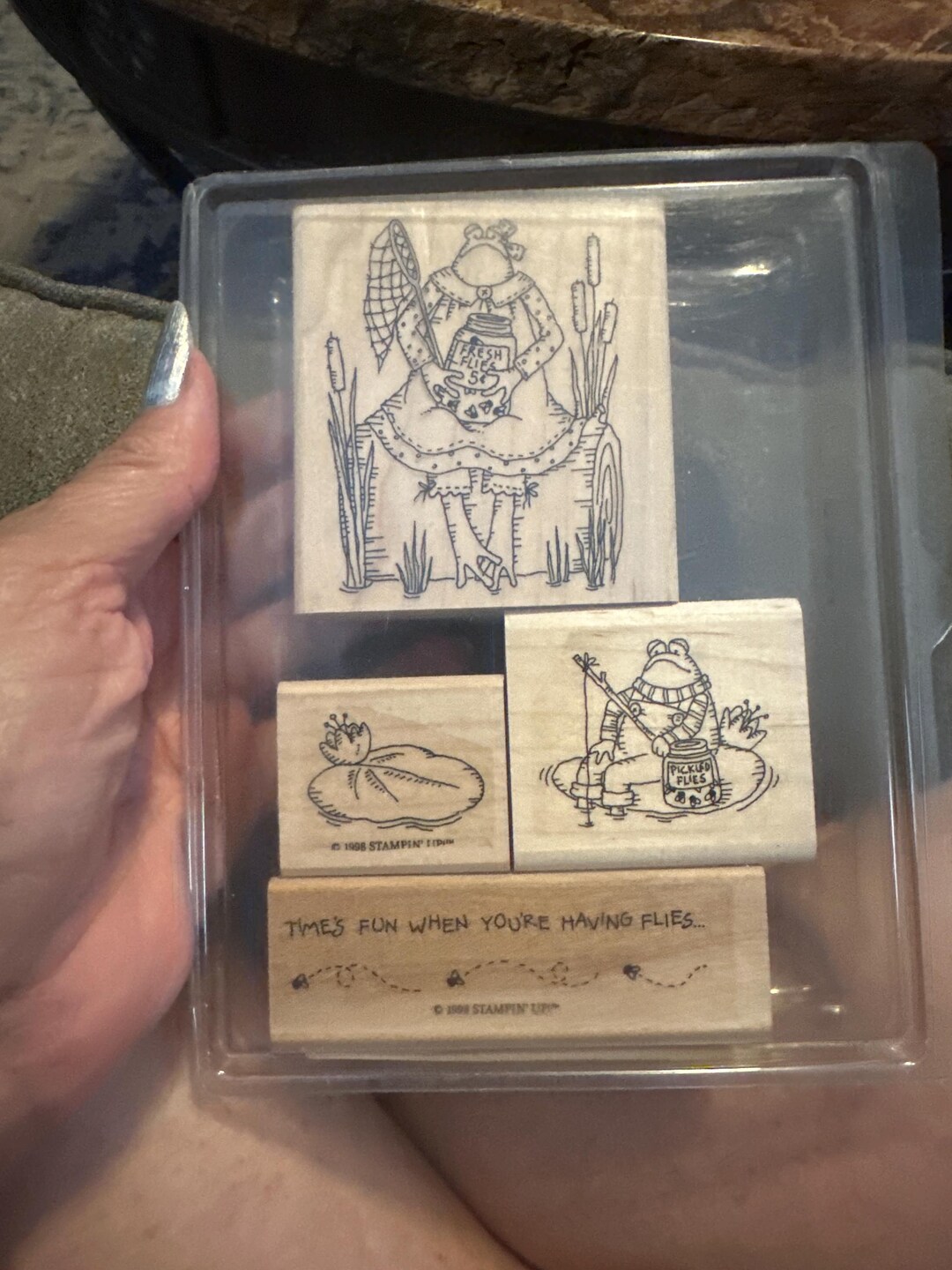 Stamp up Stamp Set - Frogs and Flies Set of 4 - Etsy