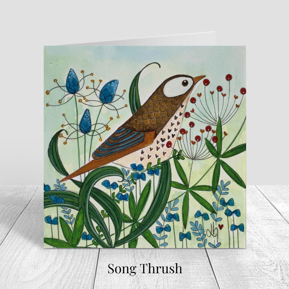 Garden Bird Greeting Cards, Nature Inspired Art, Six Watercolour ...