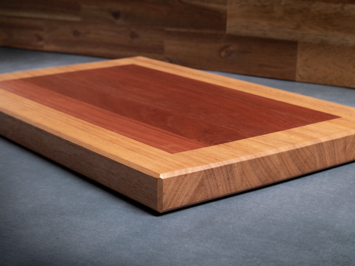Australian Hardwood Chopping Board, Simple Red Cutting Board Design - Etsy