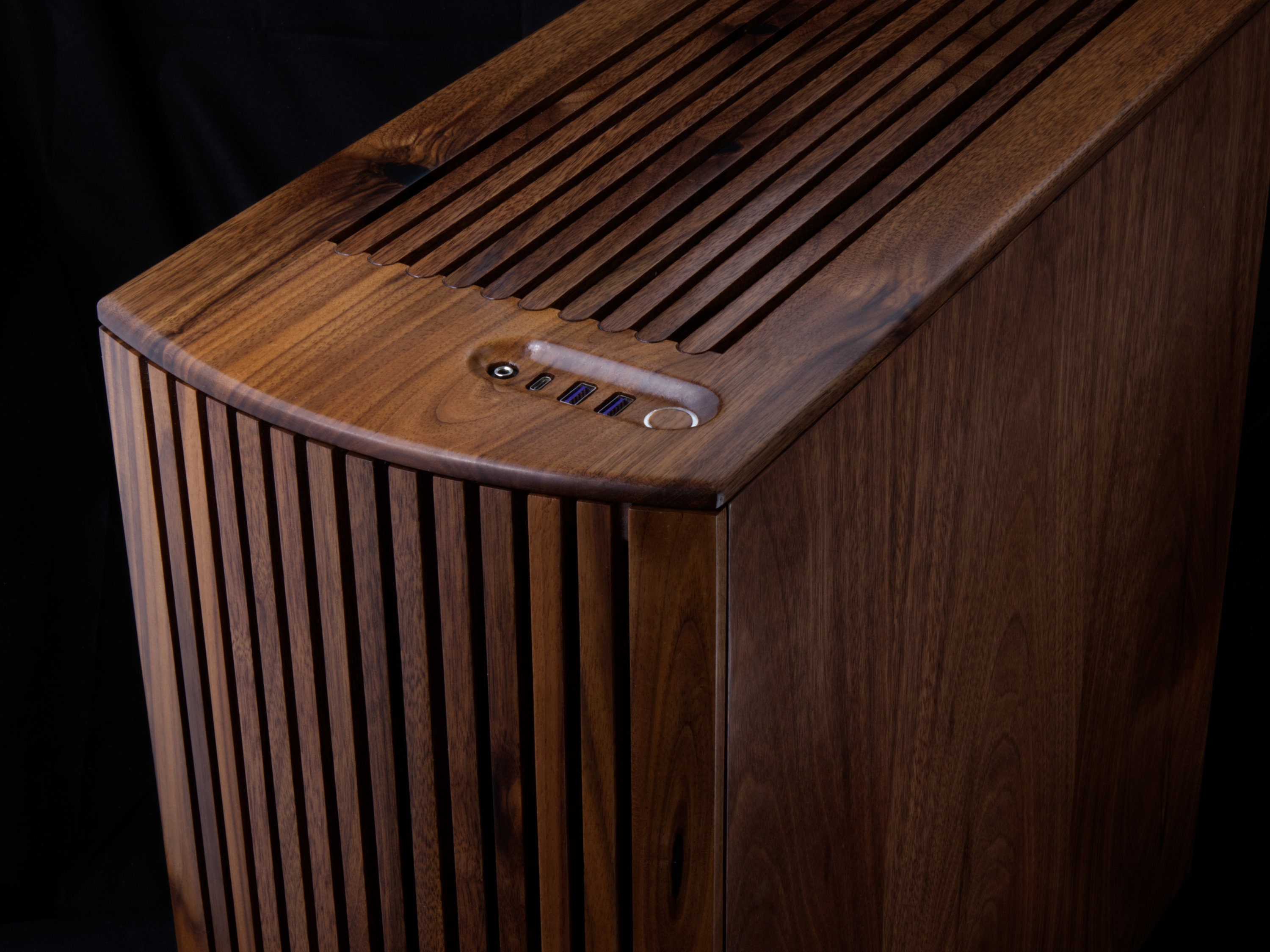 Wood Panelled PC Case - Walnut - Etsy