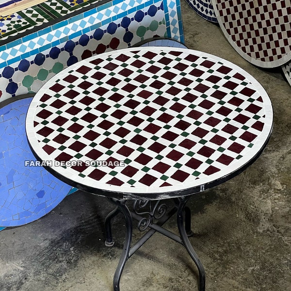 Moroccan Tile Bistro Table - Etsy