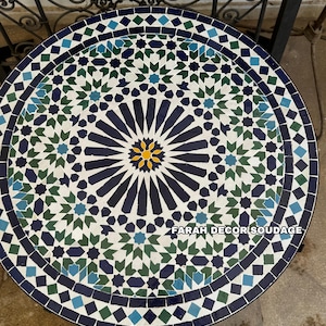 Sunflower Mosaic Table With Multi Colour Tiles for Outdoor Indoor ...