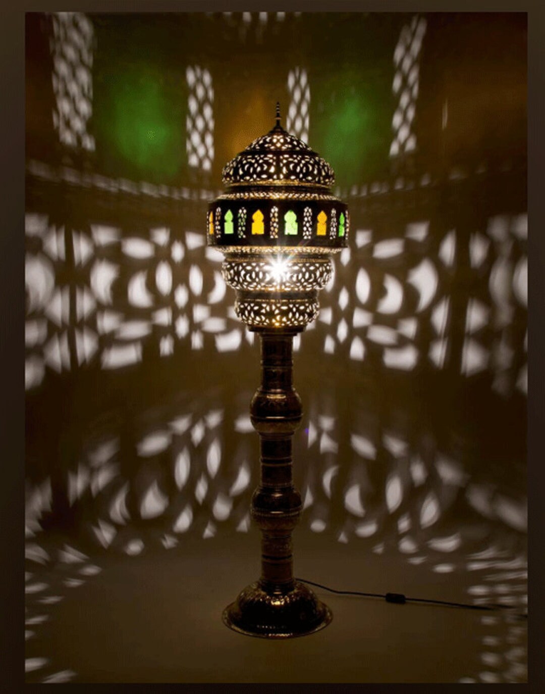 Moroccan Lamp Standing Copper Lamp Wedding Light Style - Etsy