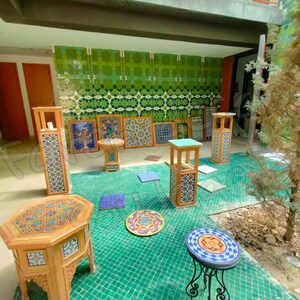 Handmade Moroccan Zellige - Moroccan Mosaic Wall Decor - Zellige Tiles ...