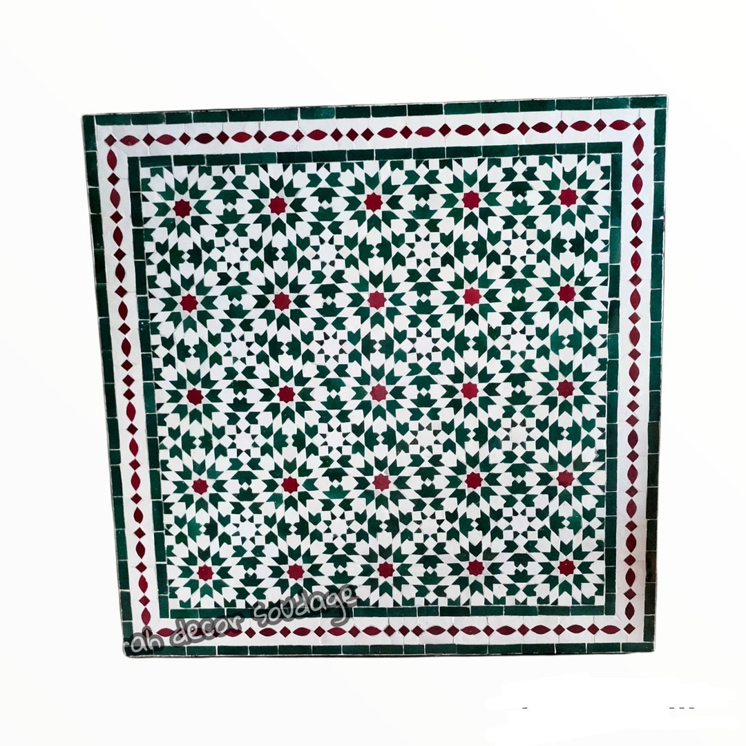 Mosaic Table - Square Handmade Outdoor Coffee Table - Complicated ...