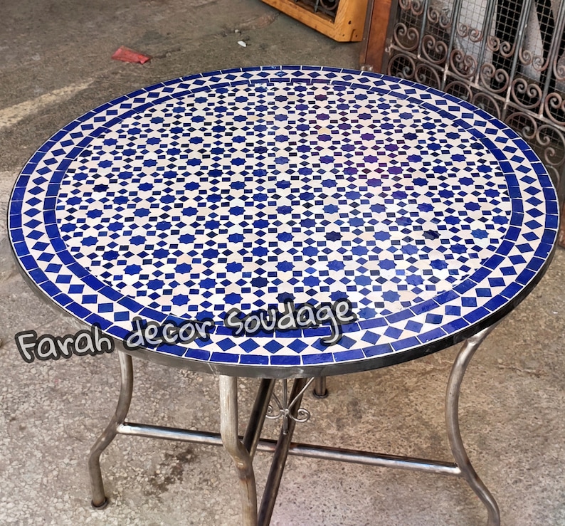 Handmade Moroccan Mosaic Table Outdoor & Indoor Table - Etsy