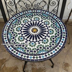 Handmade Sunflower Mosaic Table - Mediterranean Outdoor & Indoor Decor ...