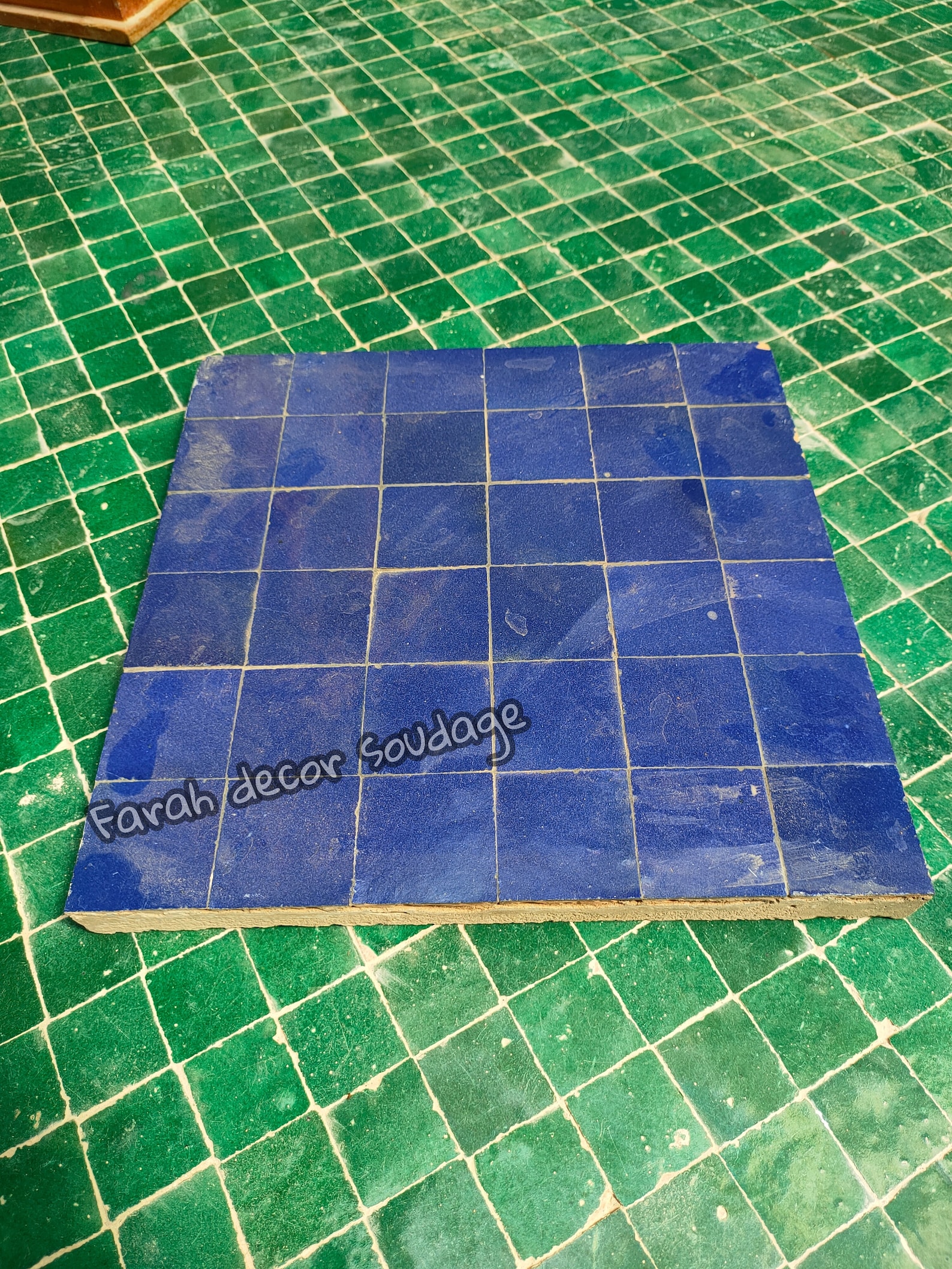 Handmade Moroccan Zellige Natural Blue Zellige Fez - Etsy