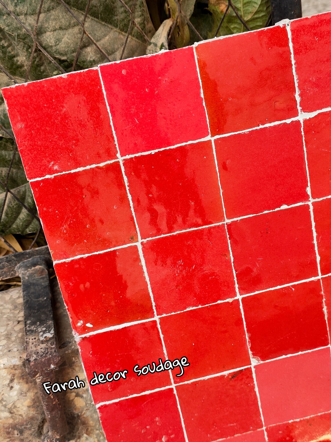 Handmade Moroccan Zellige Natural Red Zellige Fez Handmade - Etsy