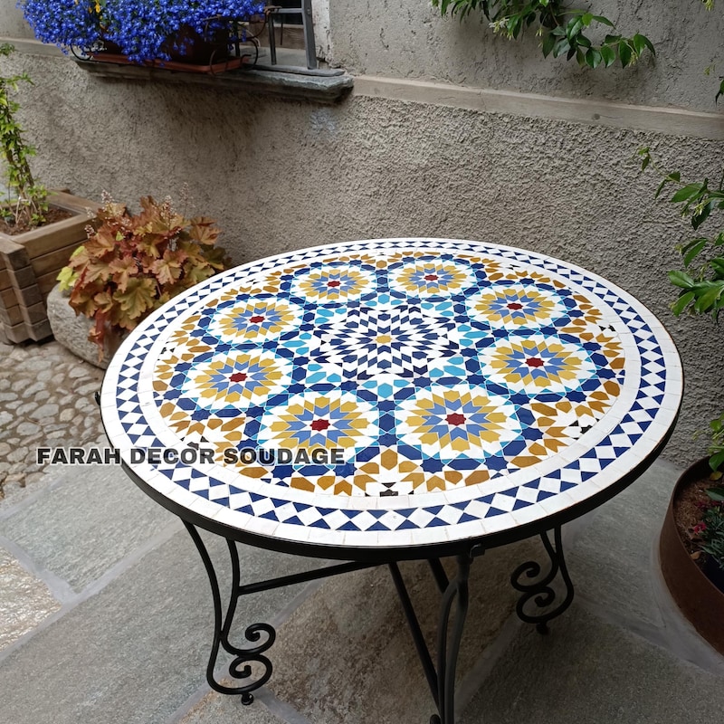Mosaic Table - Etsy