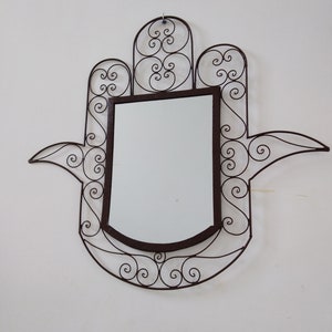 Hand of Fatima , Moroccan Mirror , Wall Mirror Moroccan Forged Wrought ...