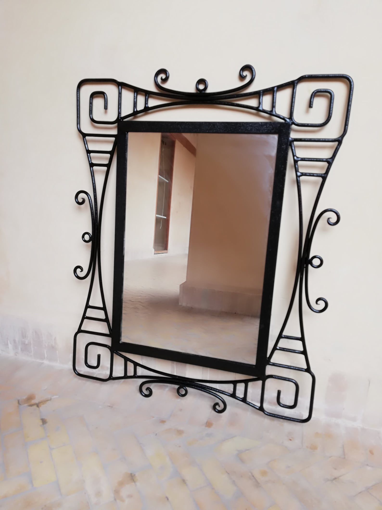 Wrought Iron Mirror Wall Mirror Wrought Iron Large - Etsy