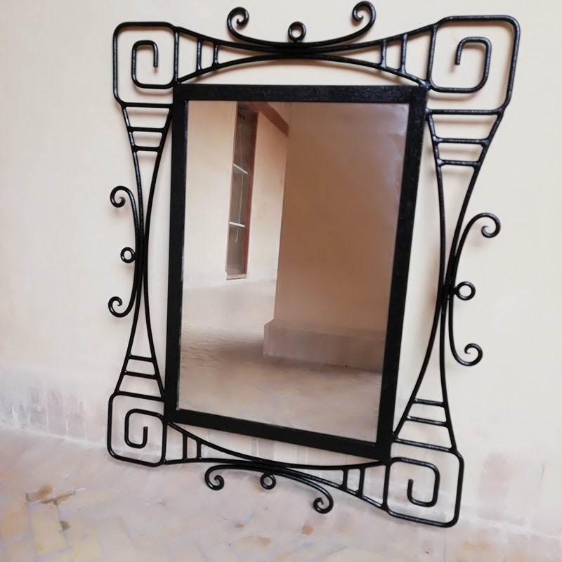 Wrought Iron Mirror - Etsy