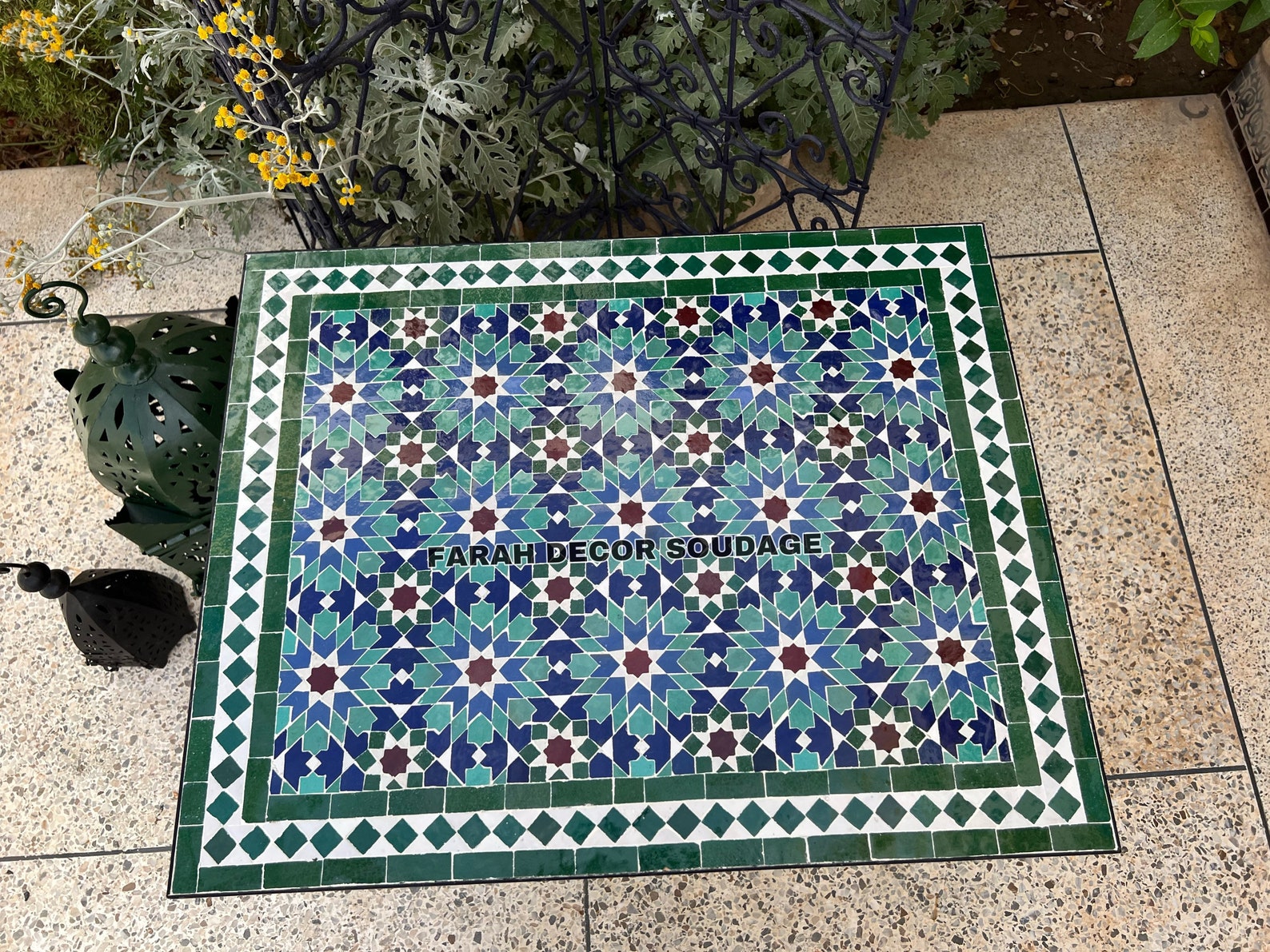 MOROCCAN TABLE Luxury Furniture OUTDOOR Coffee Table Mosaic - Etsy