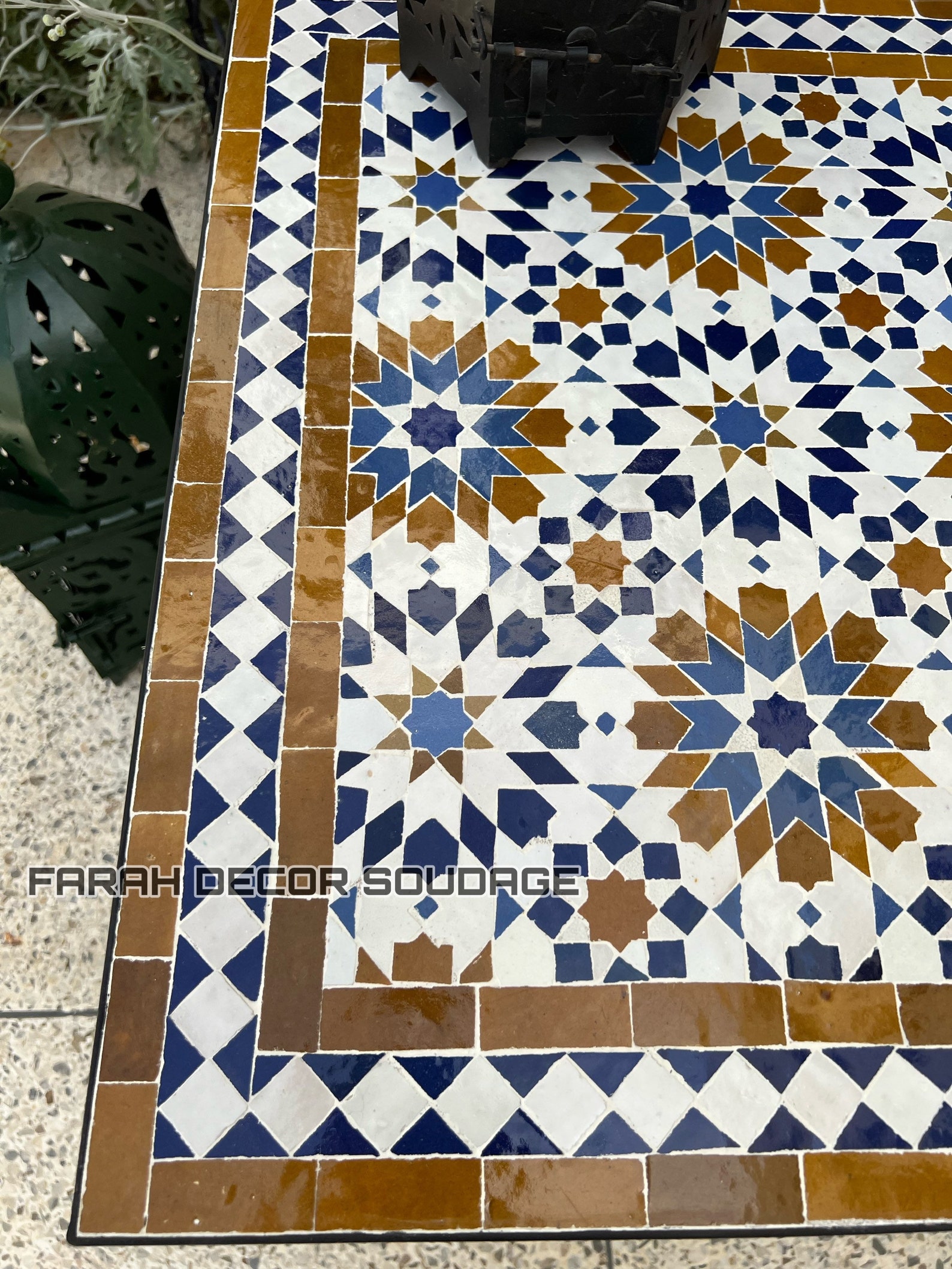 Bistro Table Made of Mosaic for Dining Table Rectangular - Etsy