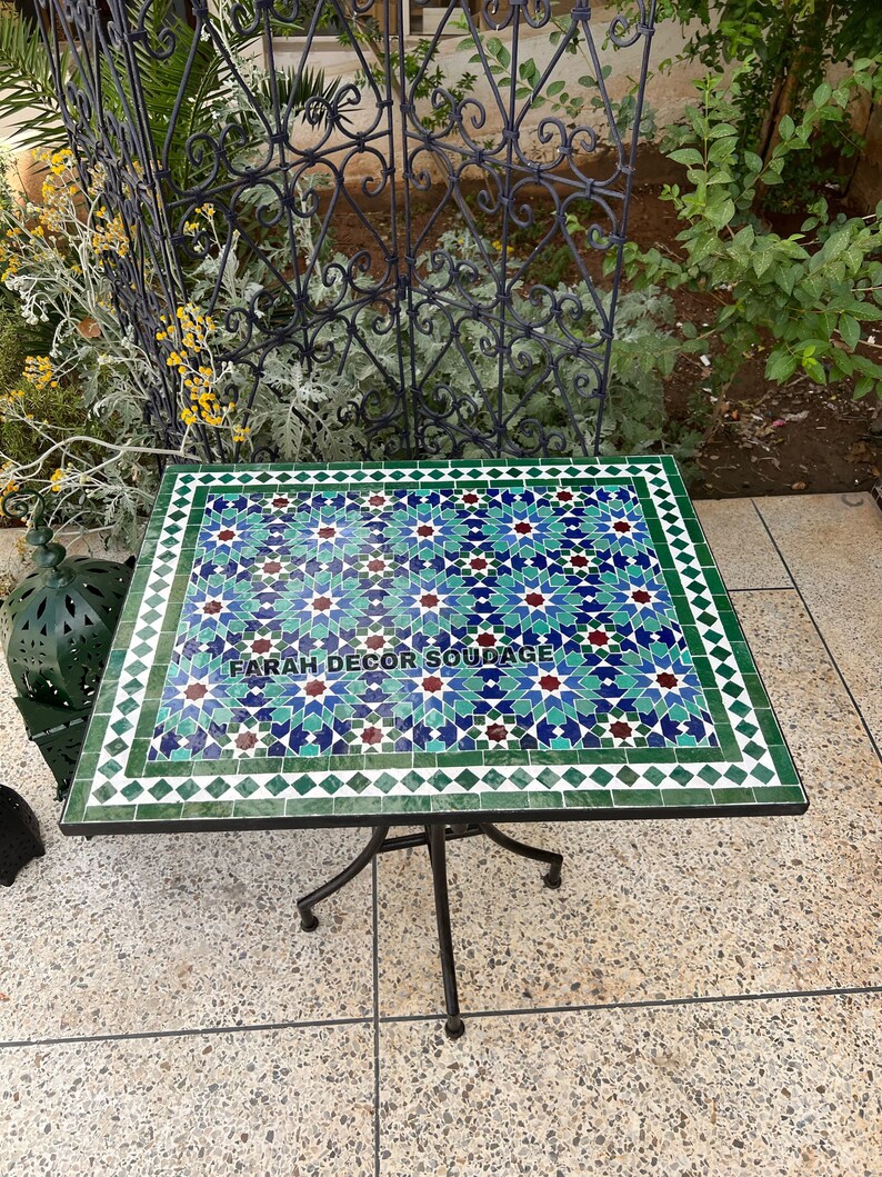 MOROCCAN TABLE Luxury Furniture OUTDOOR Coffee Table Mosaic - Etsy