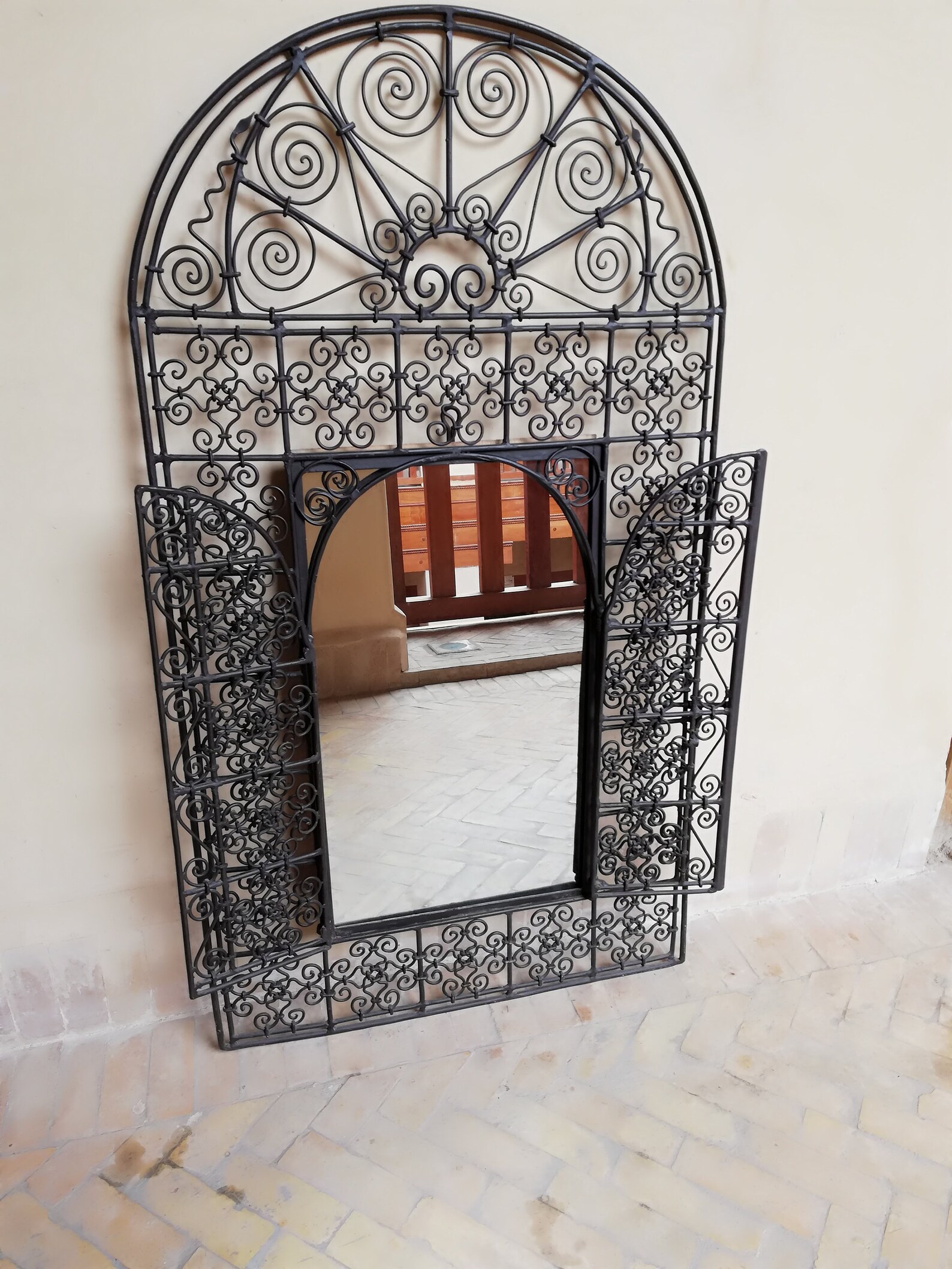 Moroccan Mirror Mirror Handcrafted Moroccan Wrought Forged - Etsy