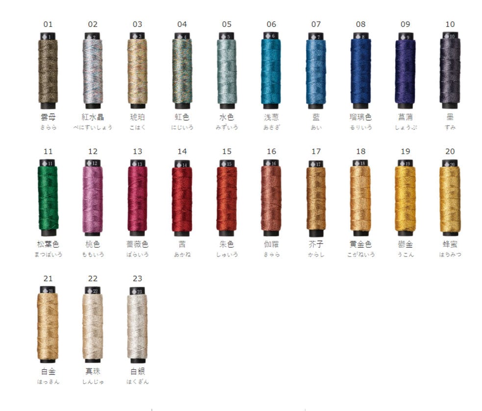 56colorslecien Cosmo Nishikiito Metallic Threadkinshifrom - Etsy