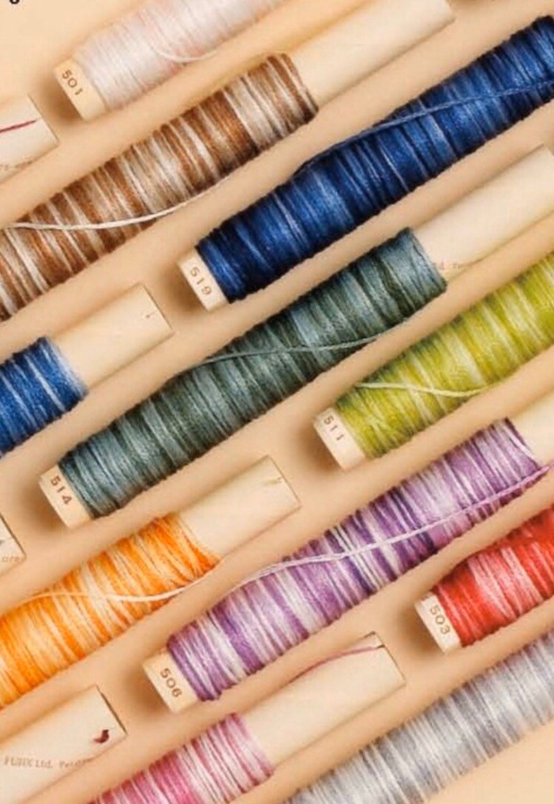 Soie Et,hand-dyed Pure Silk Hand Sewing Thread Choose From 25color,made ...