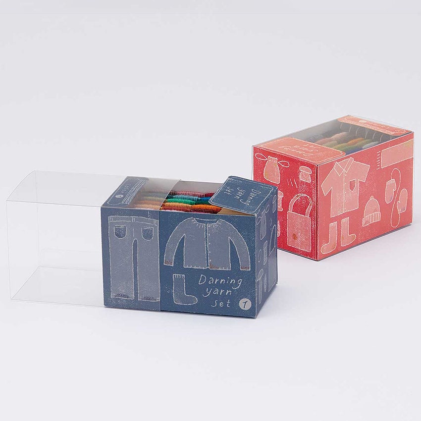 48 Colors Darning Thread Darning Yarn With Box Set Red Box - Etsy