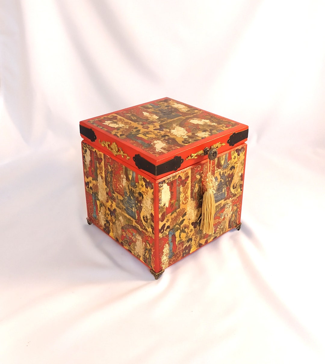 Vintage Chinese Box/jewelry Box/storage Box/collectible Box - Etsy