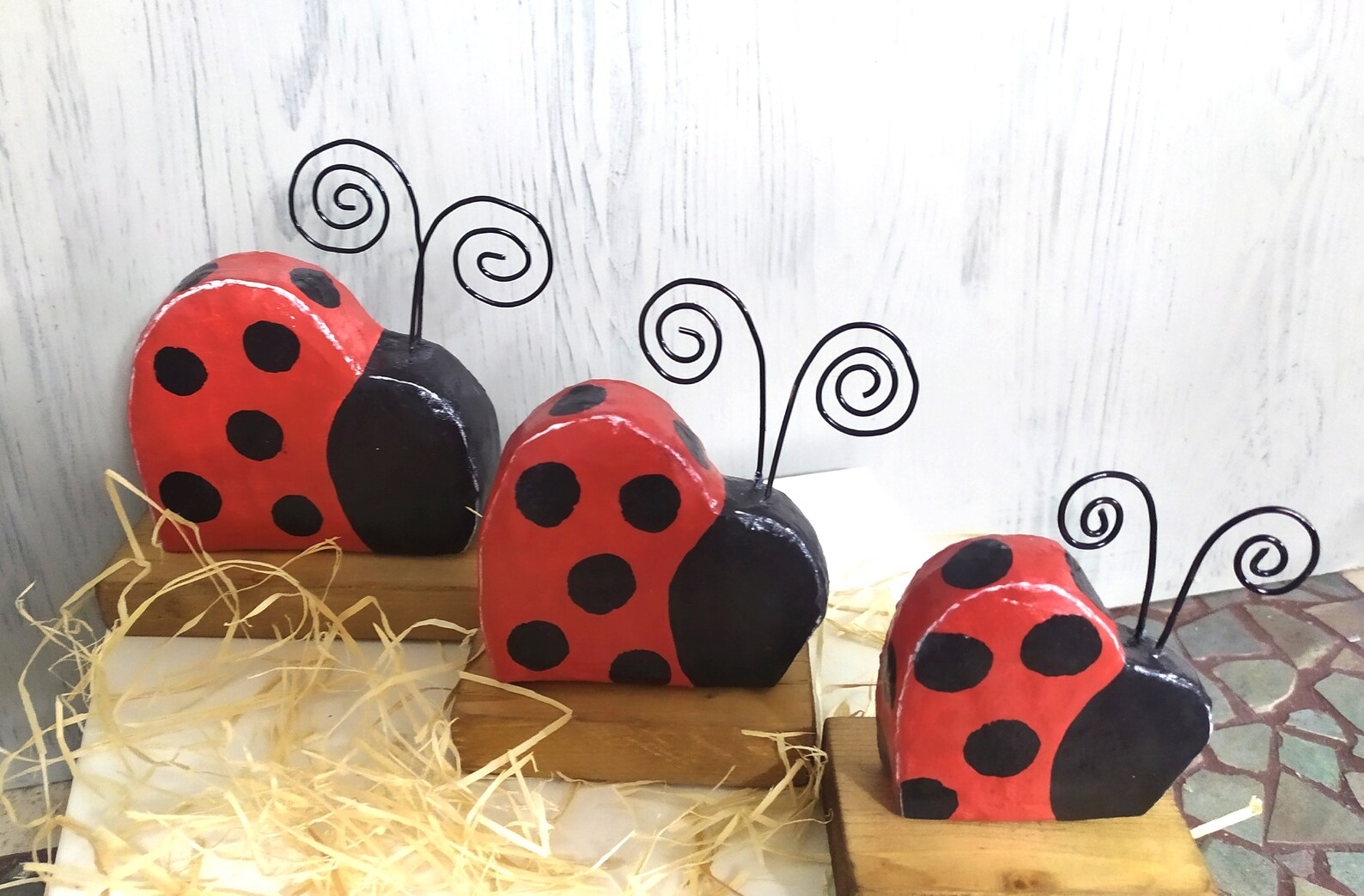 Papier Mache Love Bugs/paper Art/recycling Art/unique Art Gift - Etsy